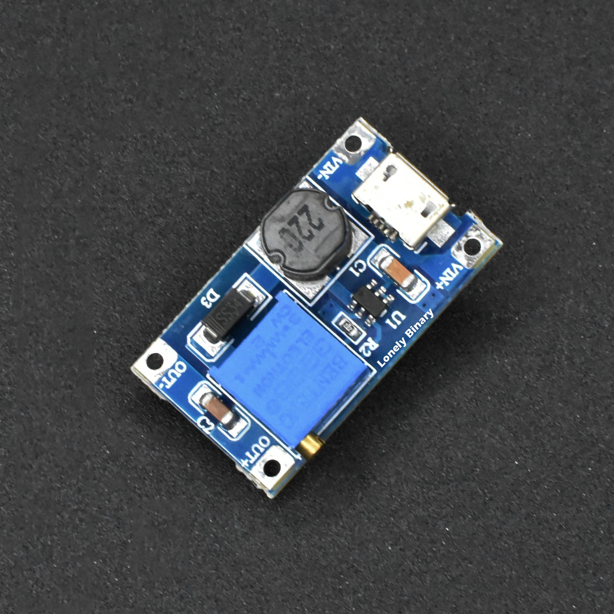 MT3608 Step Up Converter with USB – Lonely Binary