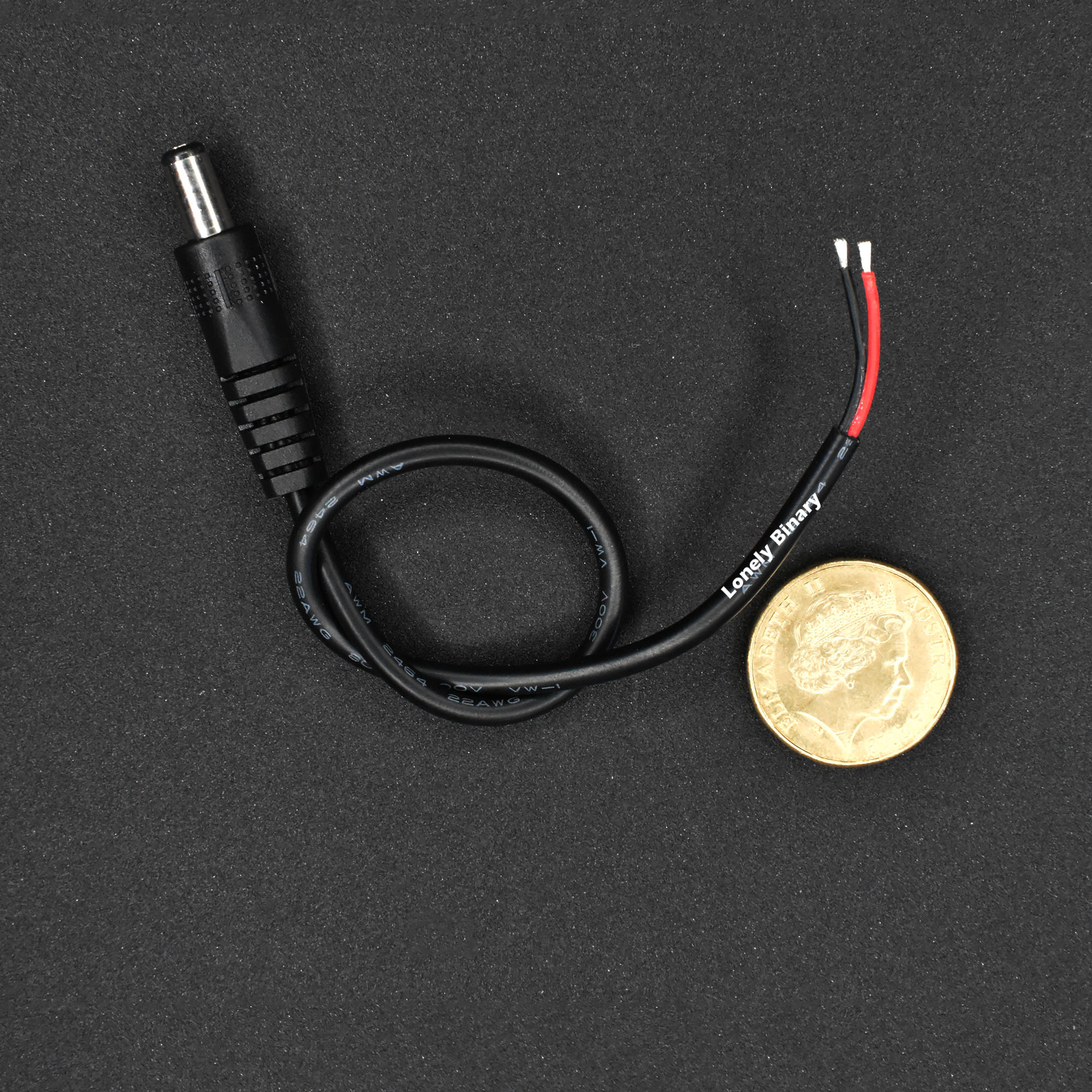 DC 5521 Power Cable Male Connector 25cm – Lonely Binary
