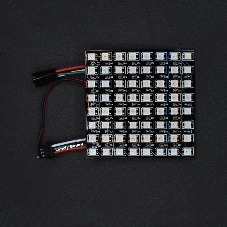 Neopixel Matrix 8x8 64 RGB LED WS2812 Pixel – Lonely Binary