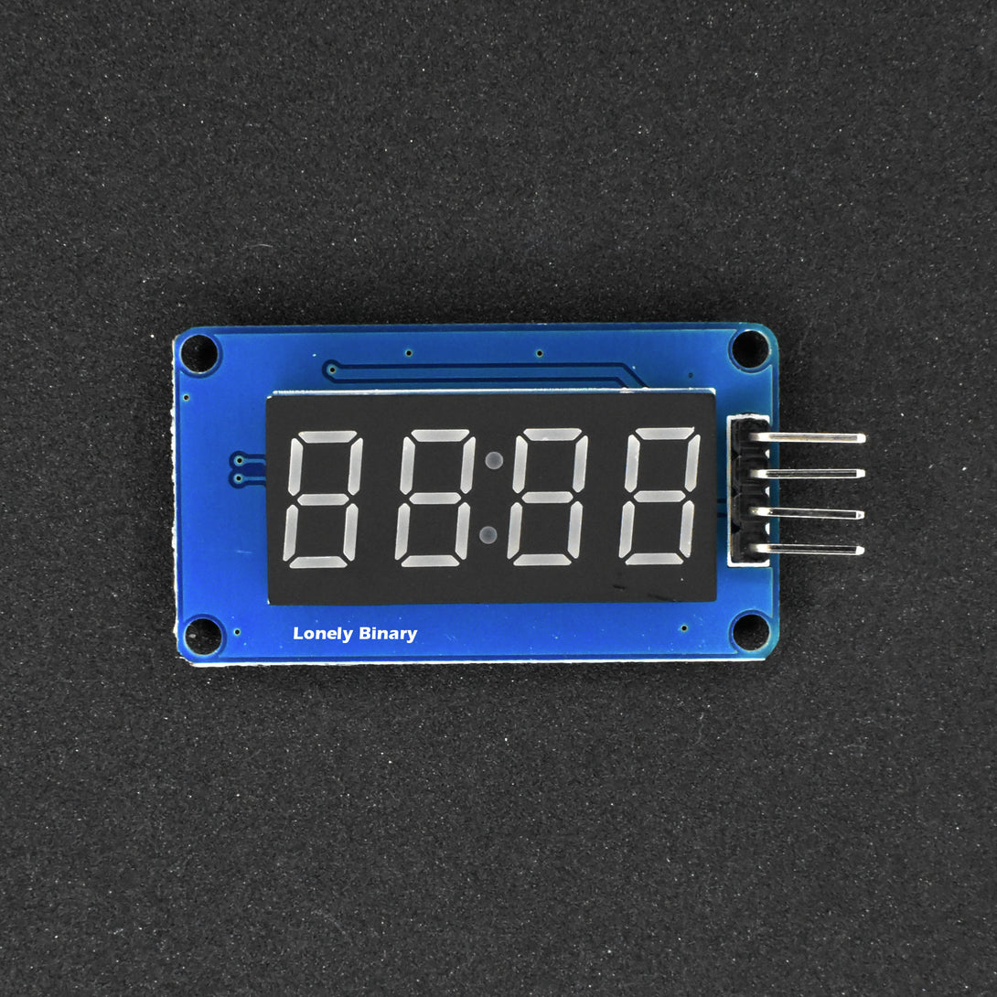 TM1637 4 Digits Seven Segment Tube – Lonely Binary TM1637 4 Digits Seven Segment Tube – Lonely Binary