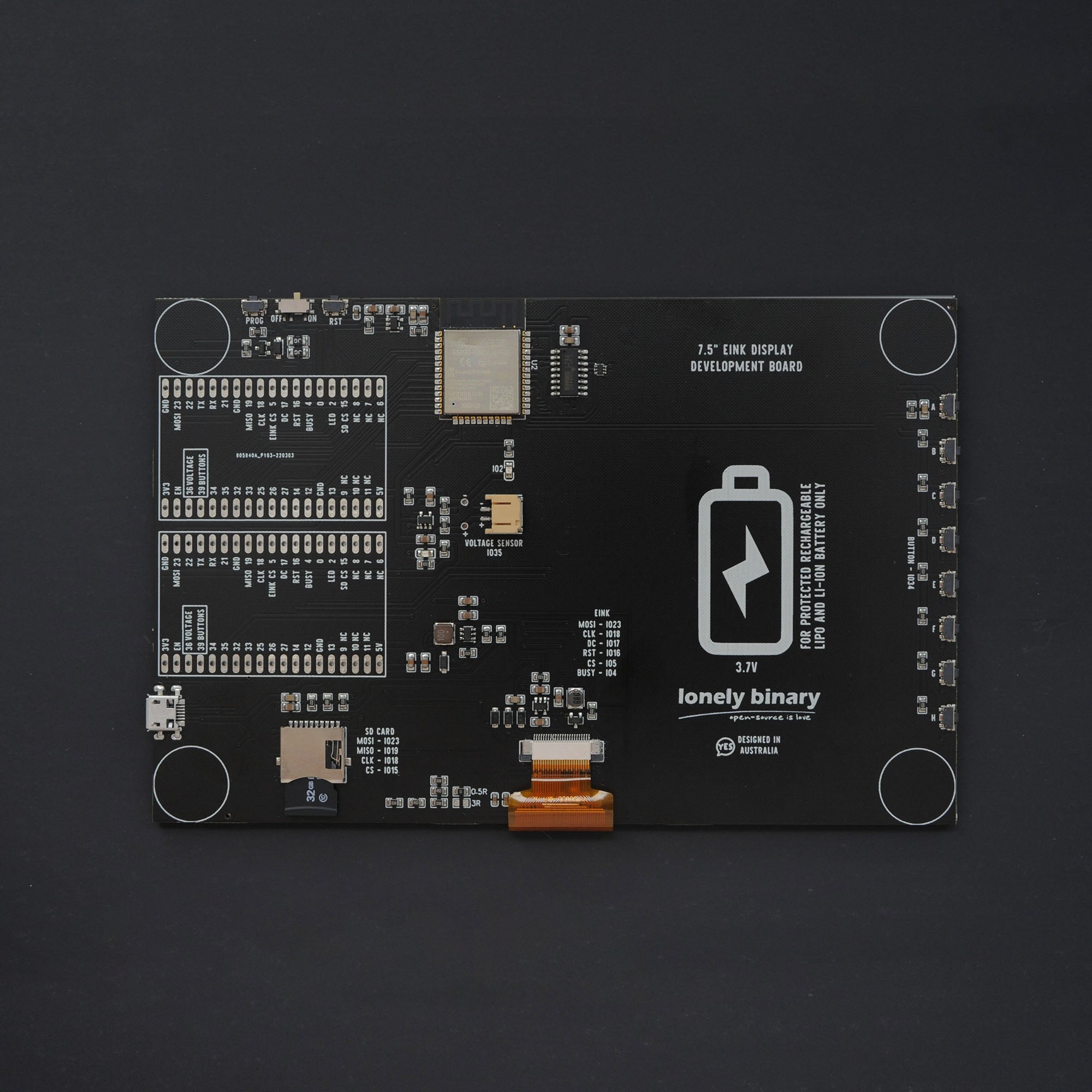 ESP32 7.5" Eink Paper – Lonely Binary
