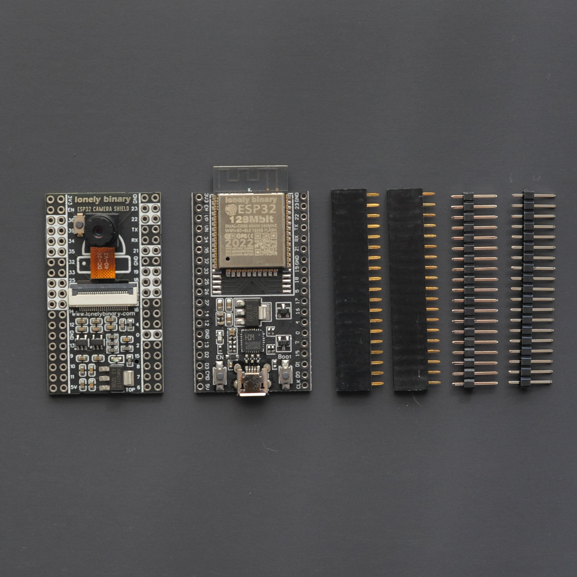 Camera ESP32 Shield – Lonely Binary