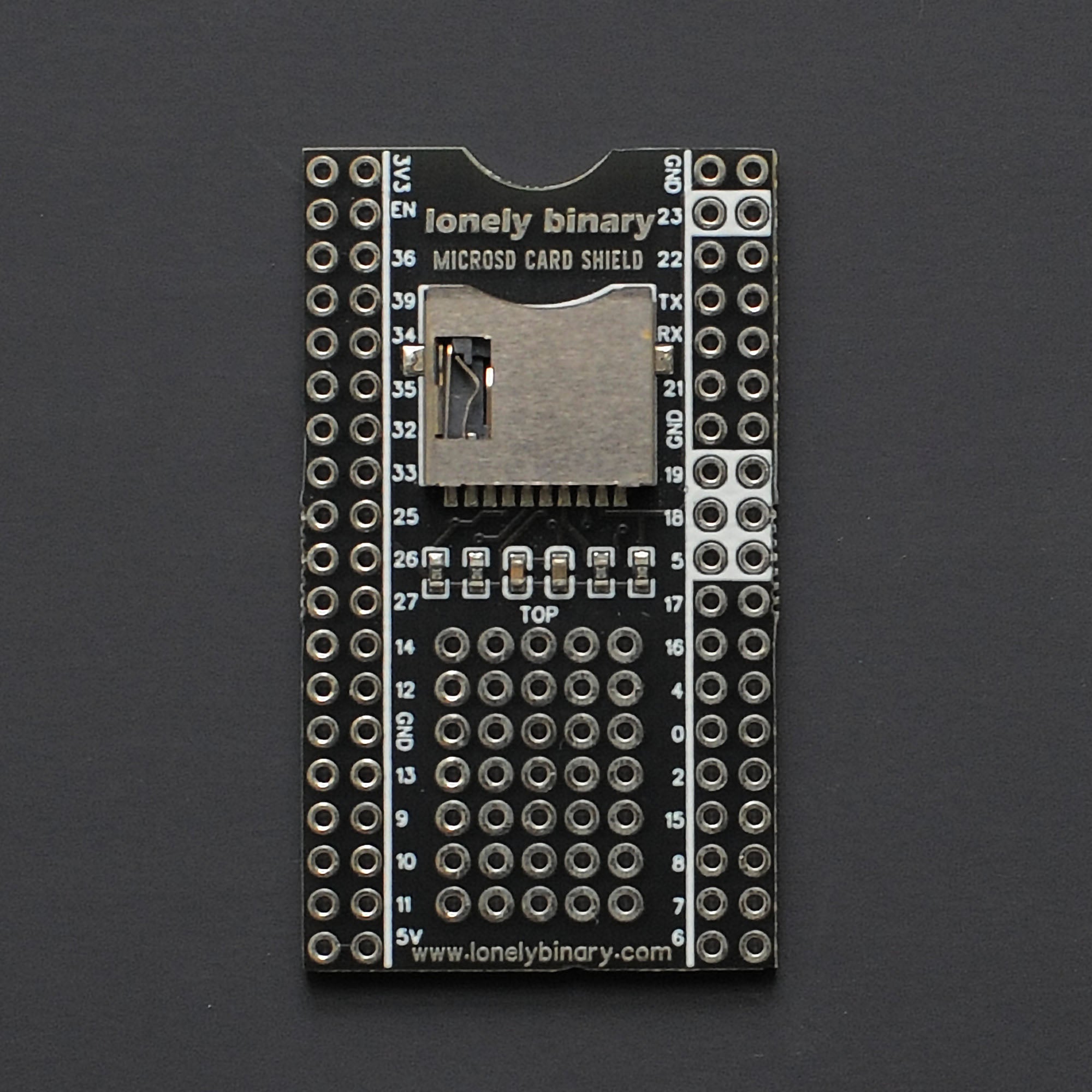 Micro SD Card ESP32 Shield – Lonely Binary