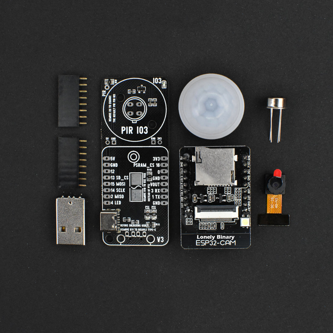 Esp32 Cam Home Security Pir Kit Lonely Binary