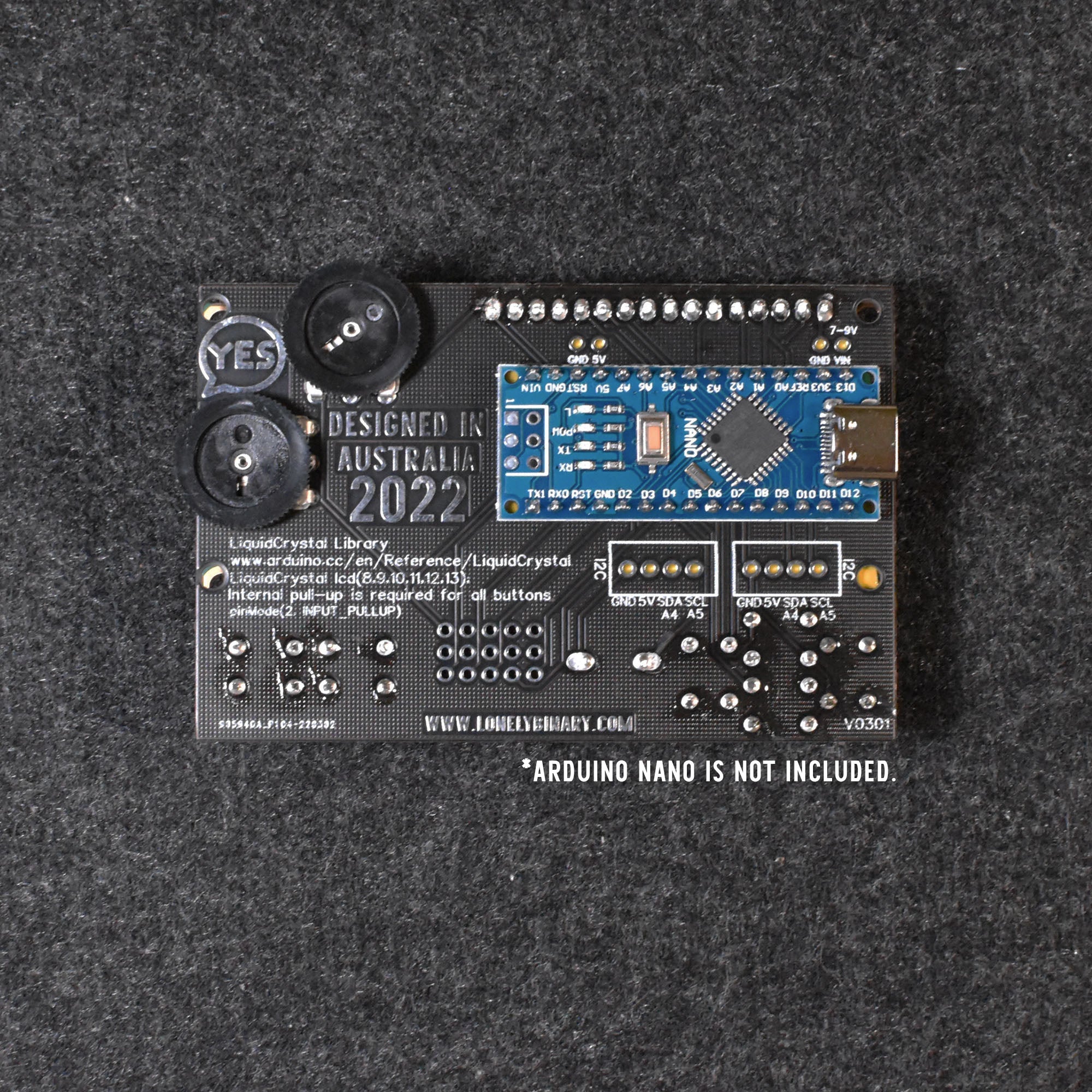 DIY LCD 1602 Keypad Shield for Nano – Lonely Binary