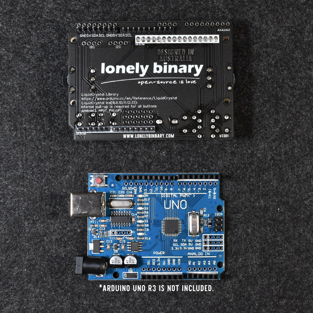 Diy Lcd 1602 Keypad Shield Lonely Binary