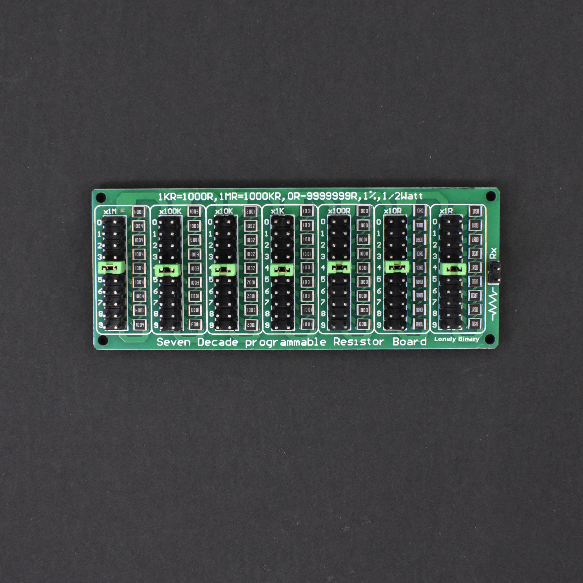 Programmable adjustable Resistor Board - Range 1R‑9999999R – Lonely Binary