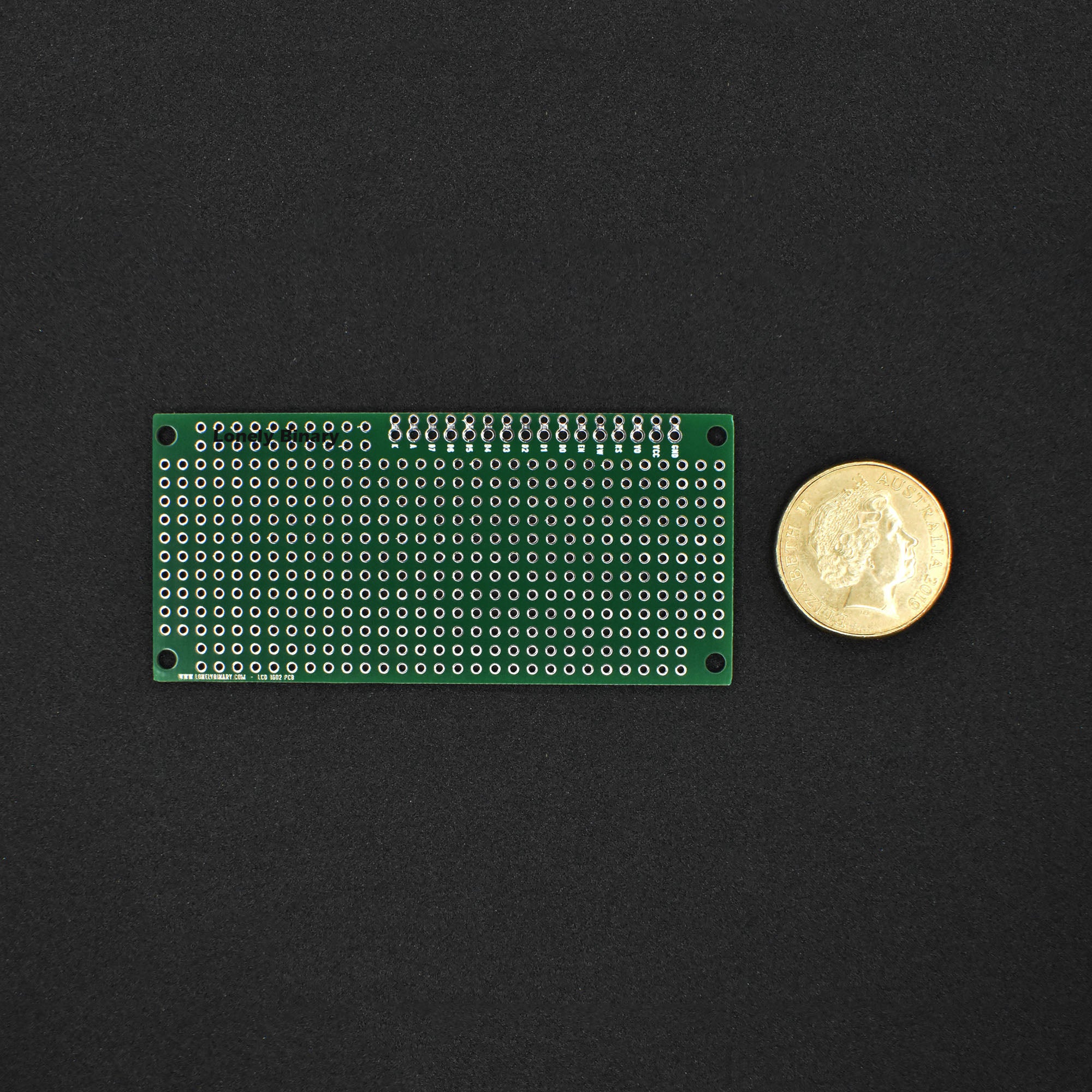 LCD 1602 Prototype Boards Perforated – Lonely Binary