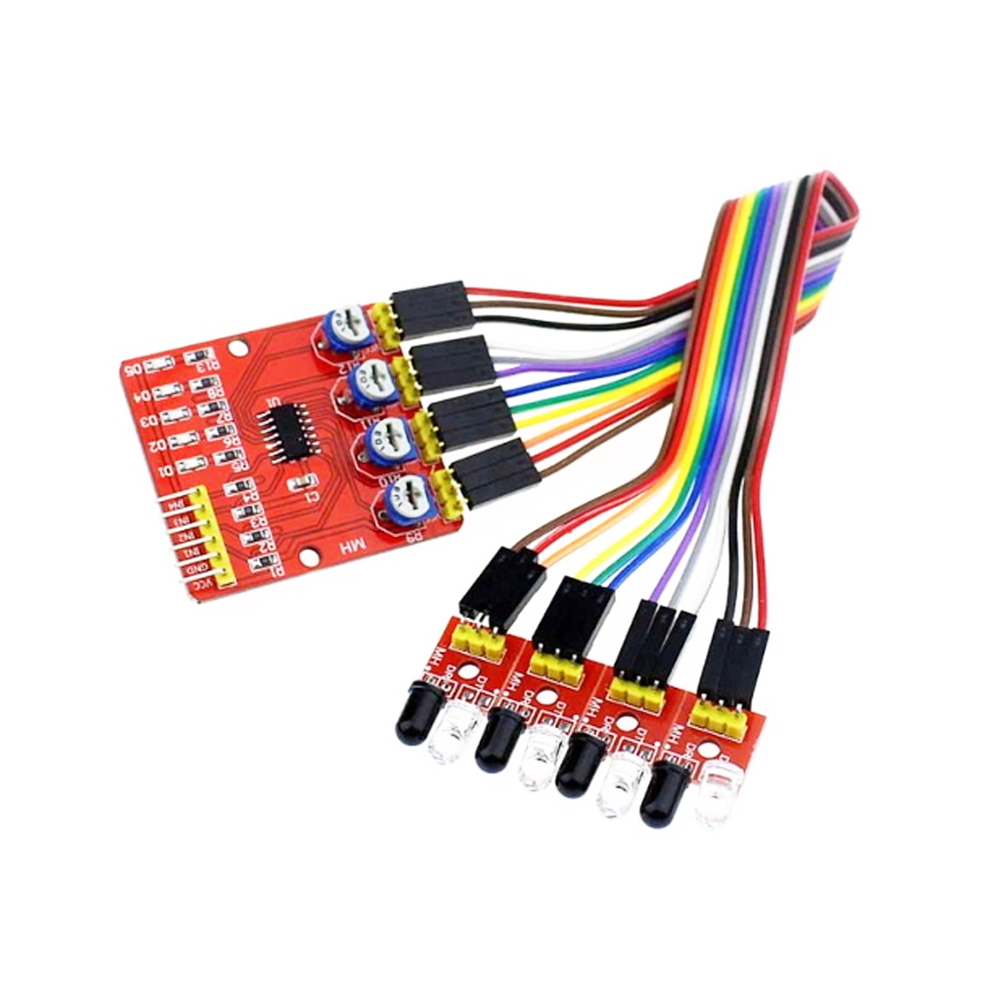 Infrared Tracking Sensor 4 Channel Module – Lonely Binary